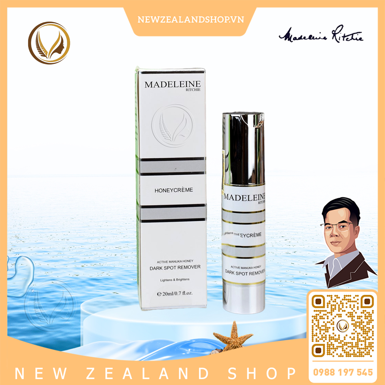 Kem Trị Nám, Tàn Nhang Madeleine Ritchie Dark Spot Remover 20ml