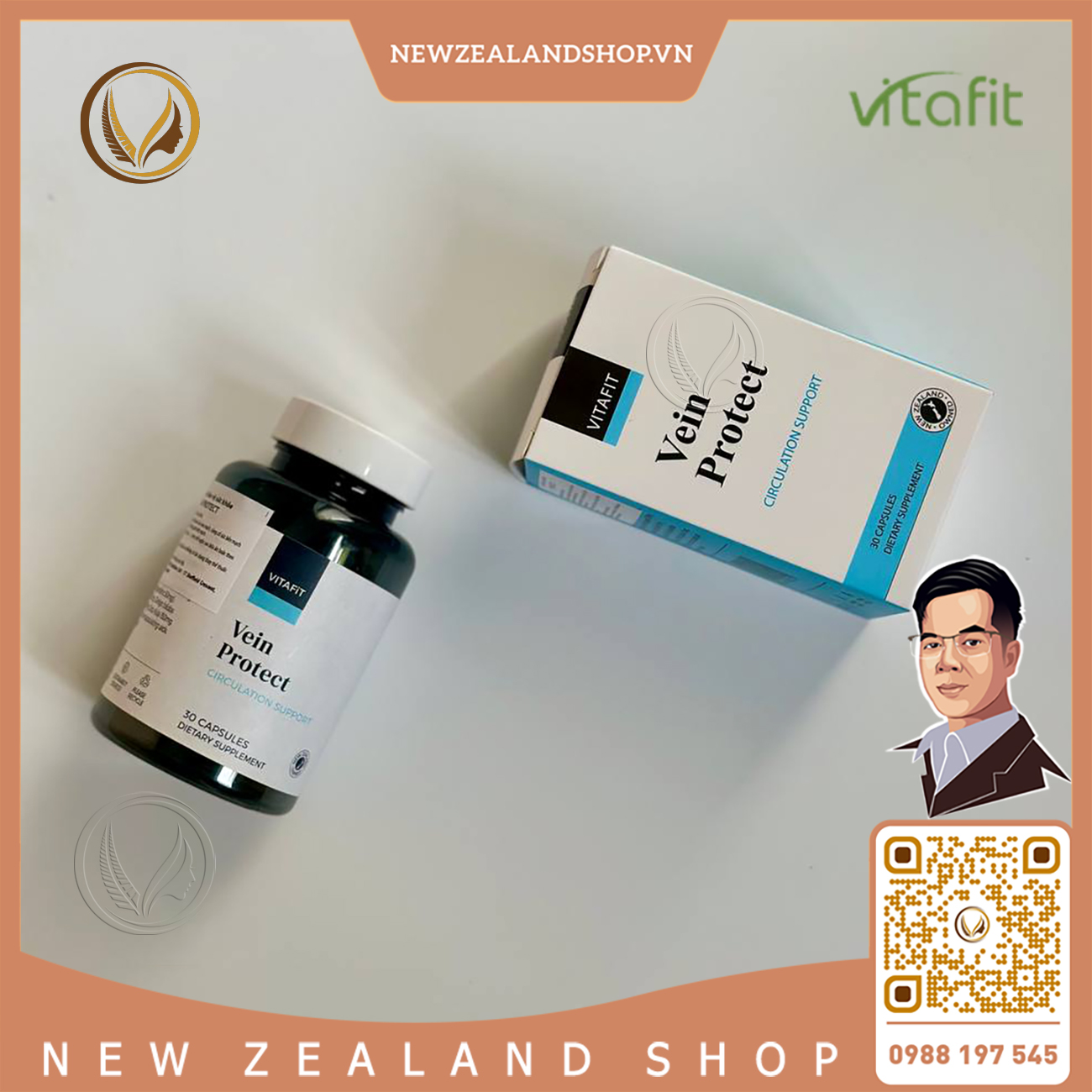 Viên Uống Giảm Suy Giãn Tĩnh Mạch Và Trĩ VitaFit Vein Protect 30 viên