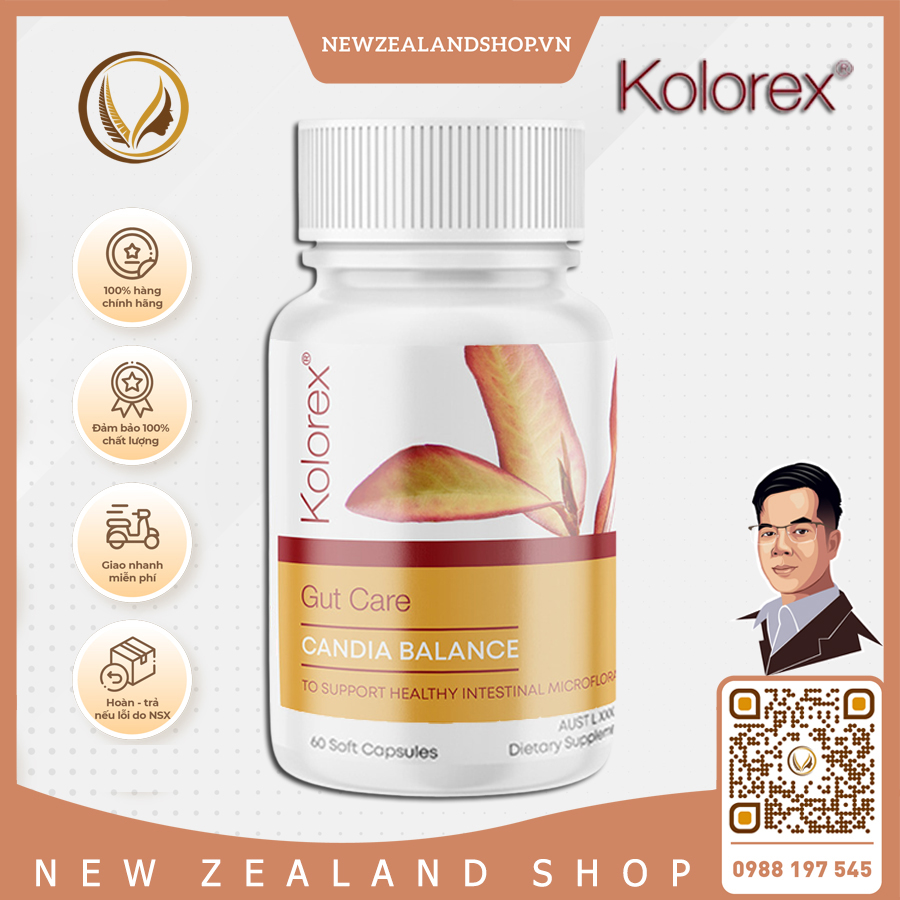 Viên uống điều trị nấm candida Kolorex Candida Balance