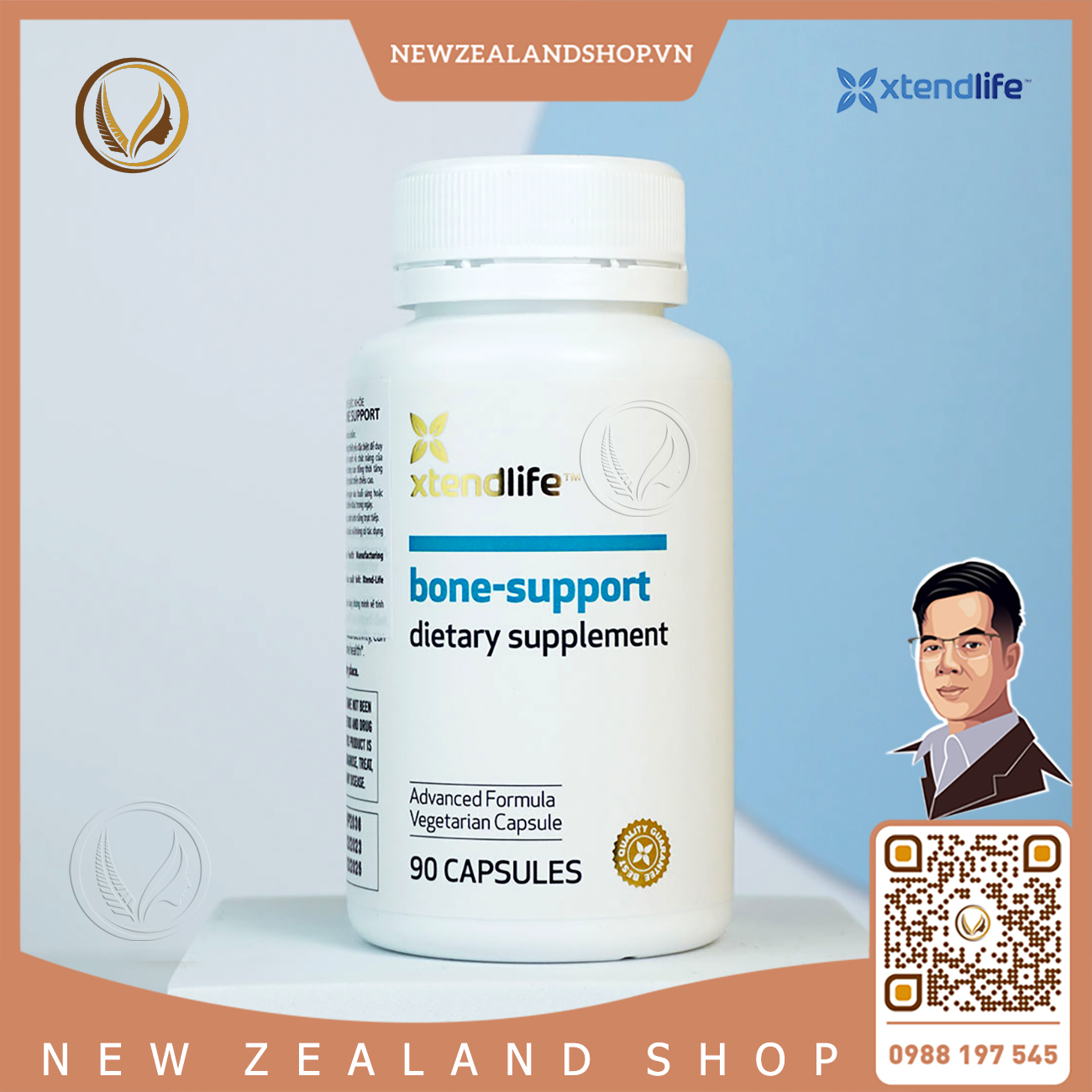 Viên Uống Bổ Khớp, Tăng Mật Độ Xương Xtend-Life Bone 90 viên