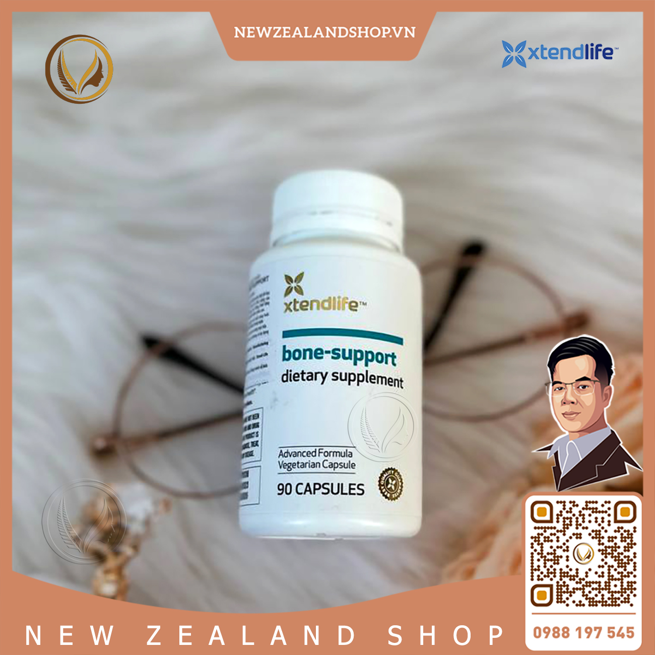 Viên Uống Bổ Khớp, Tăng Mật Độ Xương Xtend-Life Bone 90 viên