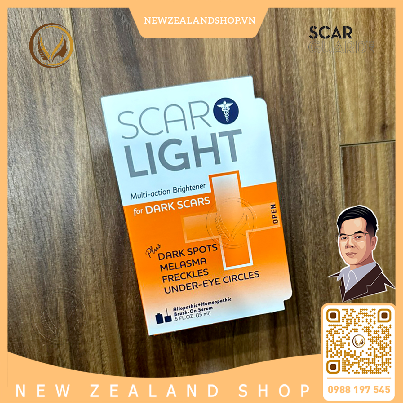 Serum Đặc Trị Nám, Đốm Thâm Tàn Nhang Scarguard Lightening Serum 15ml