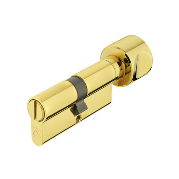 Ruột khóa Hafele màu đồng bóng dùng cho WC dài 101mm 916.08.928