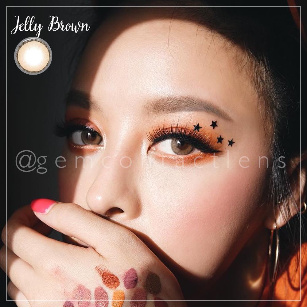 JELLY BROWN - ẨM CAO 55% - HSD 6 THÁNG – GEM Contact Lens