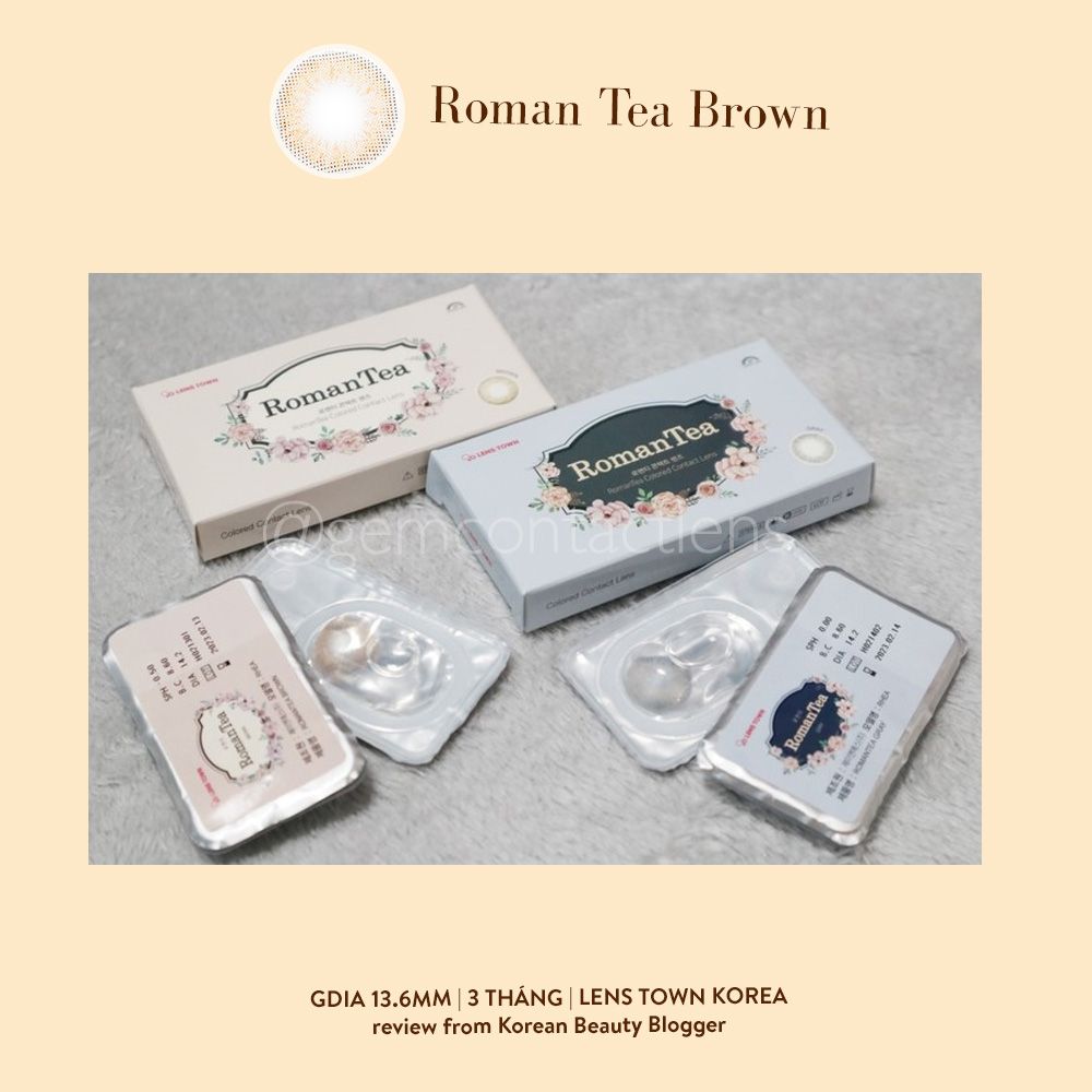 ROMAN TEA Brown - LENS TOWN (3 THÁNG) – GEM Contact Lens