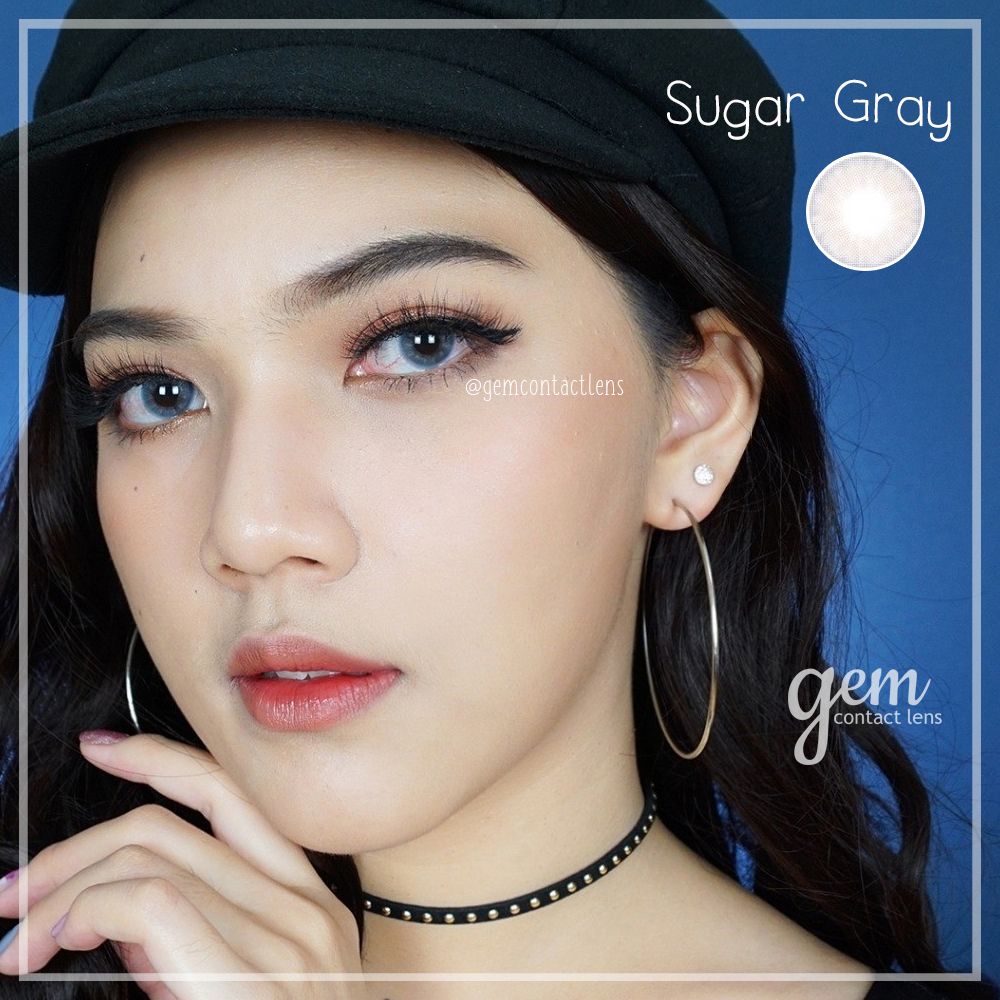 SUGAR GRAY - ẨM CAO 55% - HSD 6 THÁNG – GEM Contact Lens