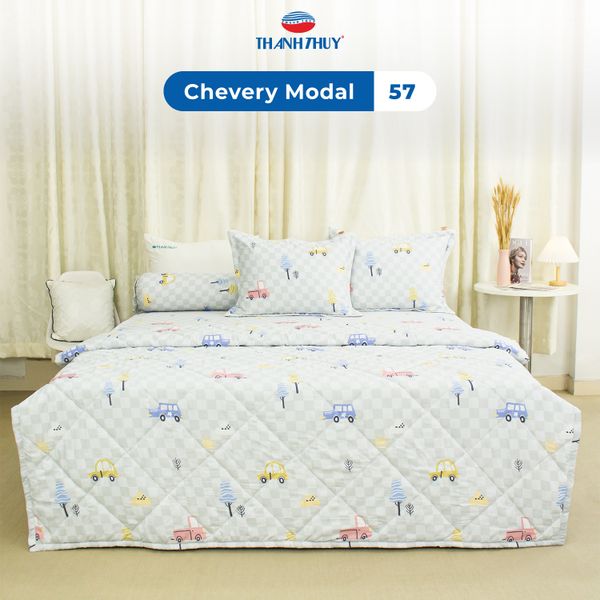Bộ Ga Bọc Lụa Chevery Modal 57 – Chăn Ra Thanh Thủy