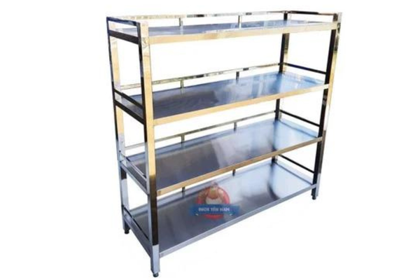 Kệ Inox 4 Tầng Phẳng P15515 – Inoxyennam.com