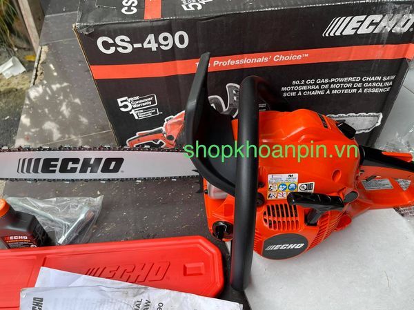 Máy cưa xích Echo CS-490 USA sản xuất Japan – Máy Khoan Pin Tùng Power Tool