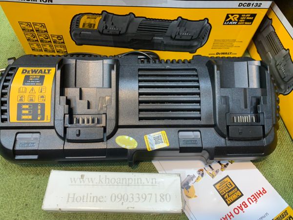 Bộ sạc 2 cổng Dewalt DCB132 – Máy Khoan Pin Tùng Power Tool