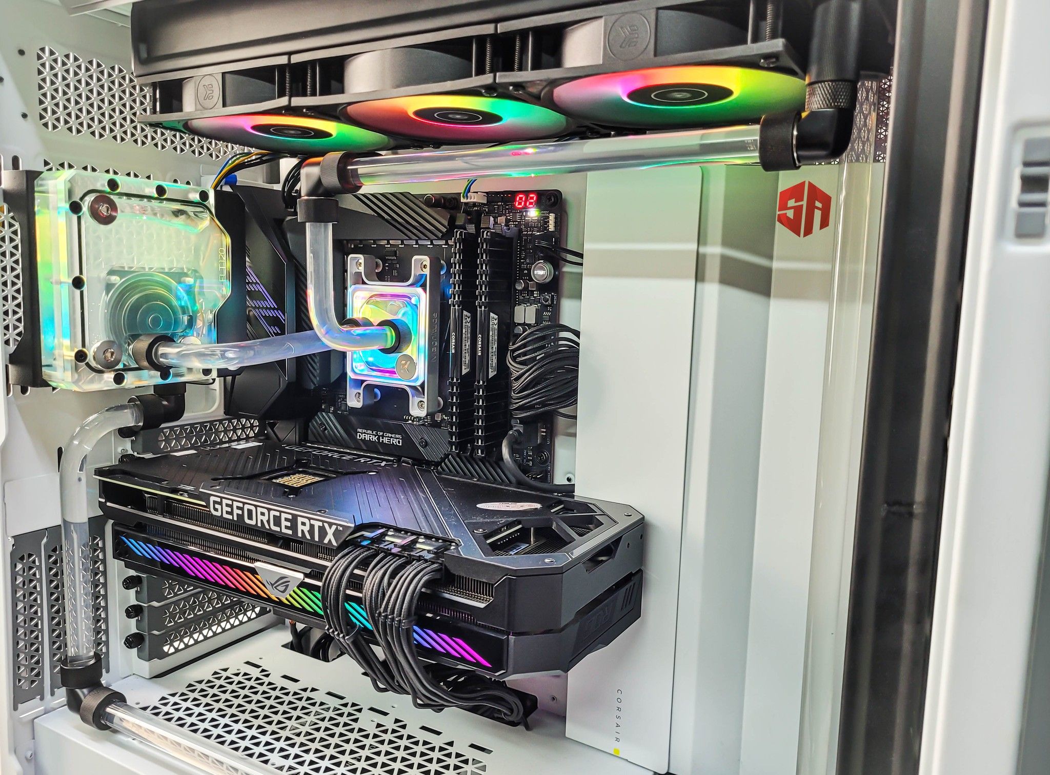 Tản nhiệt nước Custom cho case Corsair 7000D Airflow TG– S-A TECH