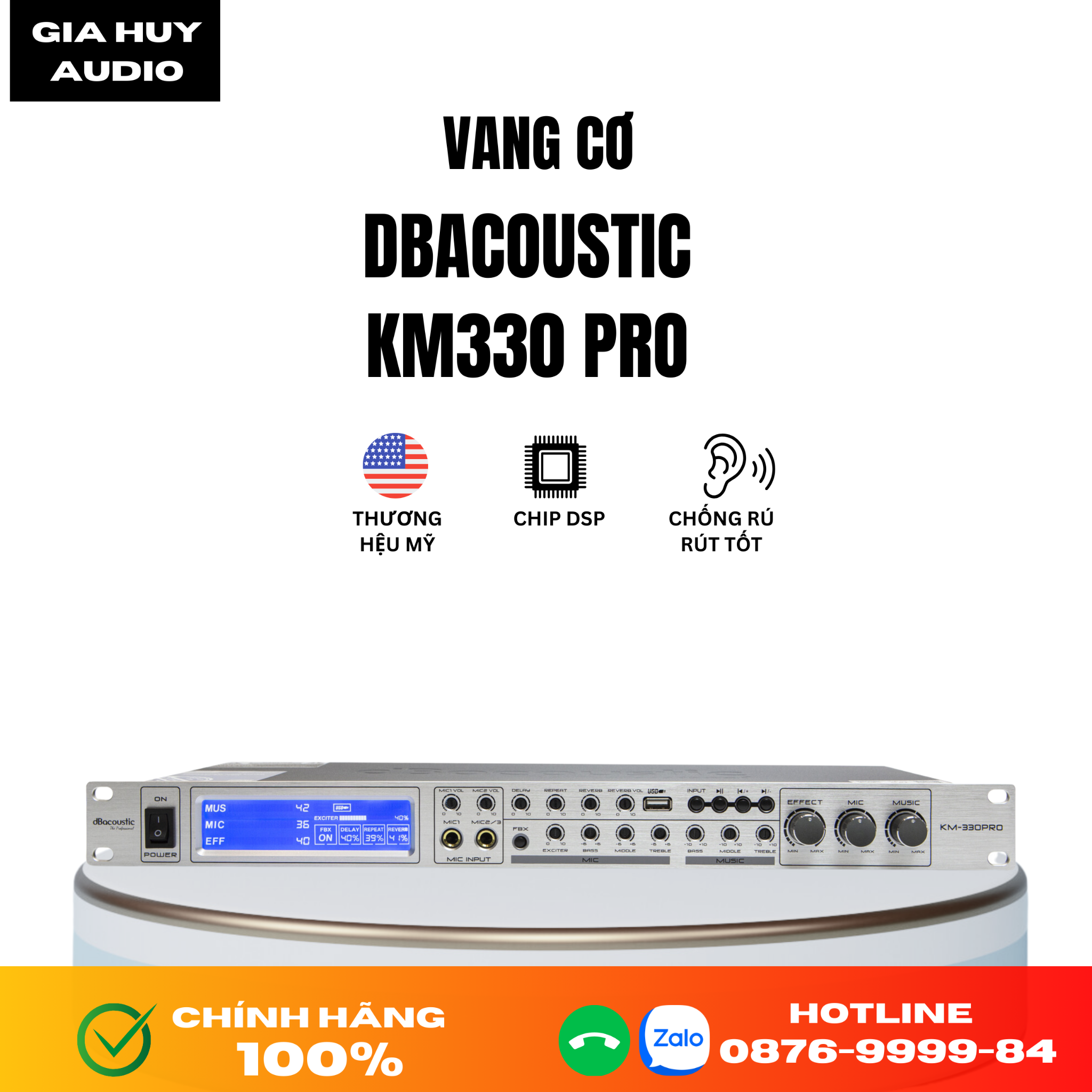 Vang cơ lai số Dbacoustic KM 330 Pro Chính hãng | Gia Huy Audio
