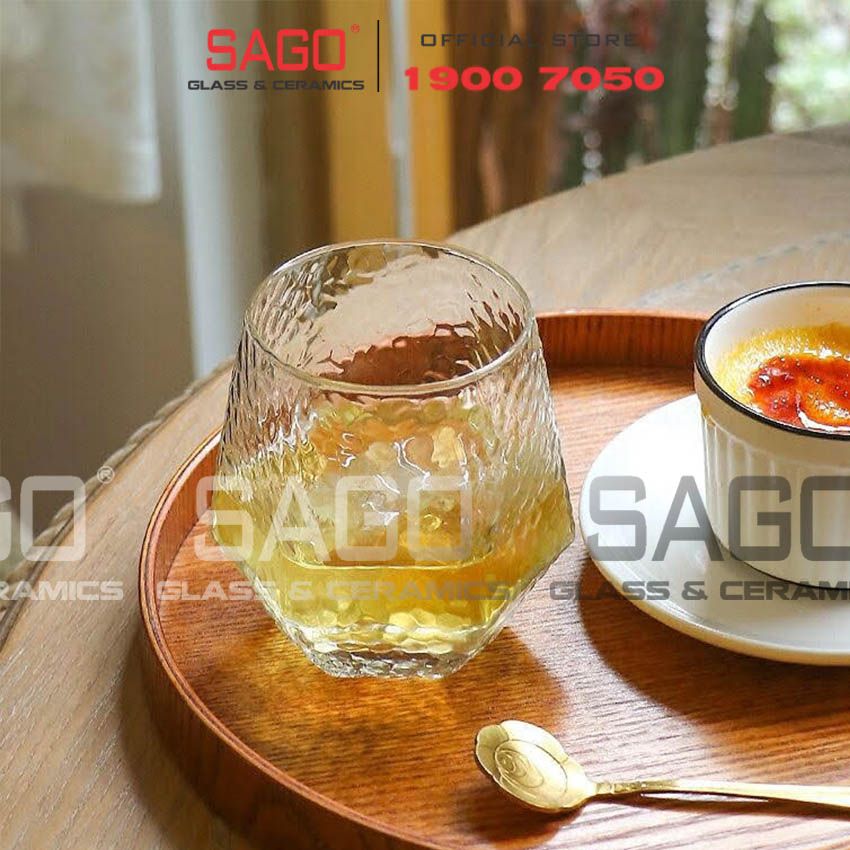 Deli 5163-2A - Ly thủy tinh Deli Hexagon Whisky Harsh Rock 320ml – Gốm ...