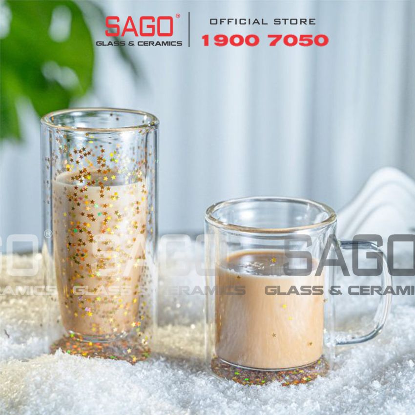 Deli GPB208-L1 - Ly Thủy Tinh 02 lớp Delisoga Borosilicate Hight Ball ...