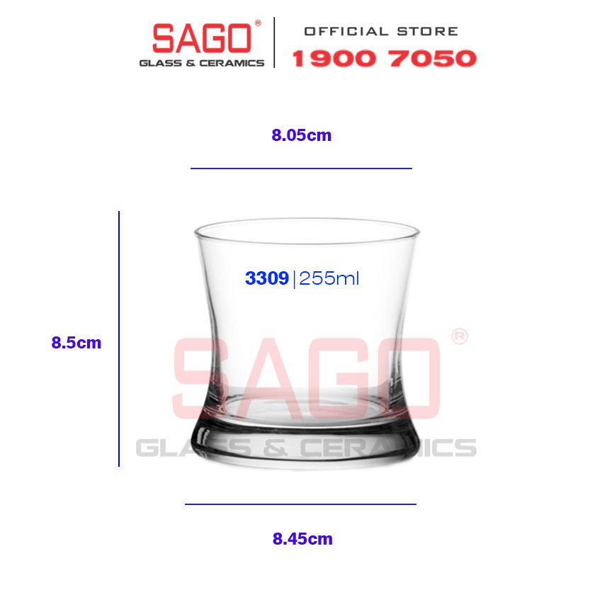 Ocean B13309 - Ly Thủy Tinh Ocean Tango Rock 255ml | Nhập Khẩu – Gốm Sứ ...