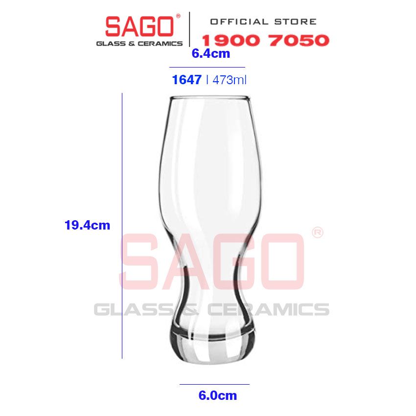 LIBBEY 1647 - Ly Thủy Tinh Libbey Craft Beer GLass 473ml – Gốm Sứ Thủy ...
