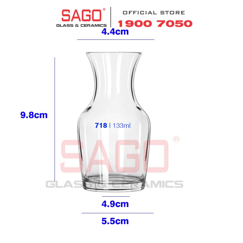 LIBBEY 718 - Bình Rót Thủy Tinh Libbey Decanter 133ml – Gốm Sứ Thủy Tinh Sài Gòn