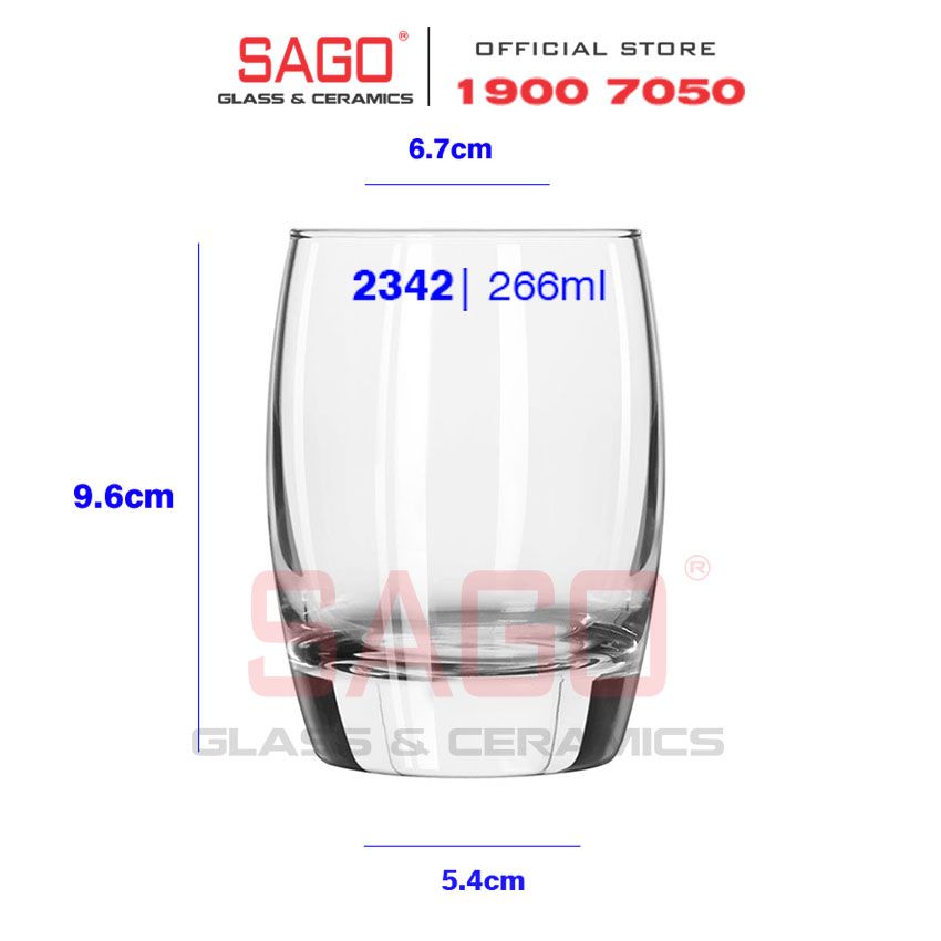 LIBBEY 2342 - Ly Thủy Tinh Libbey Endessa Rocks 266ml – Gốm Sứ Thủy ...