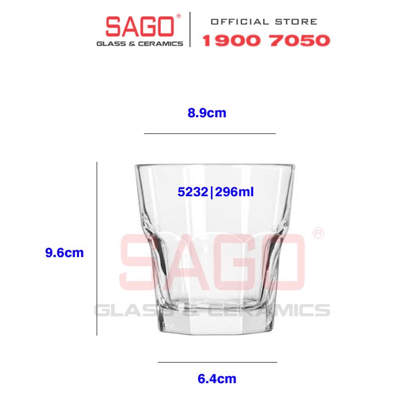 LIBBEY 15232 - Ly Thủy Tinh Cường Lực Libbey Gibraltar Rocks 296ml ...