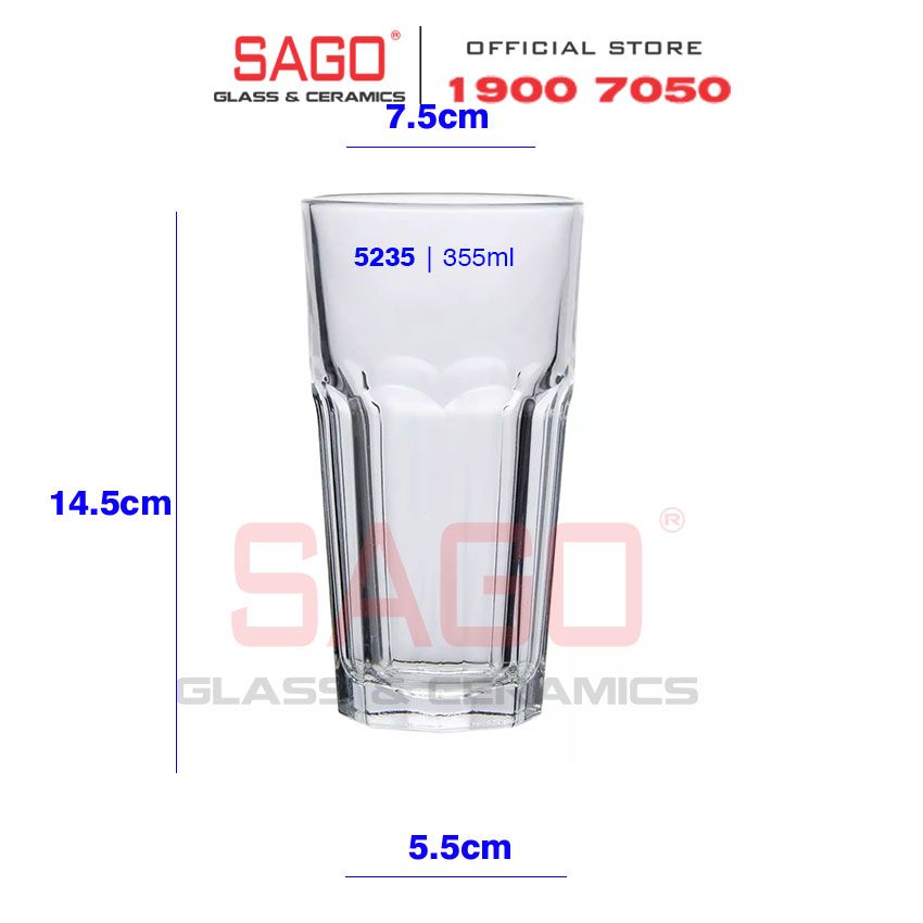 LIBBEY 15235 - Ly thủy tinh Cường Lực Libbey Gibraltar Cooler DuraTuff ...