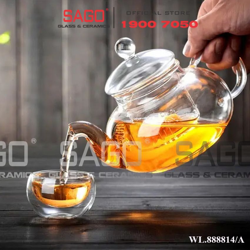 Wilmax England 888814/A - Bình Trà Thủy Tinh Wilmax Thermo Tea Pot – Gốm Sứ Thủy Tinh Sài Gòn