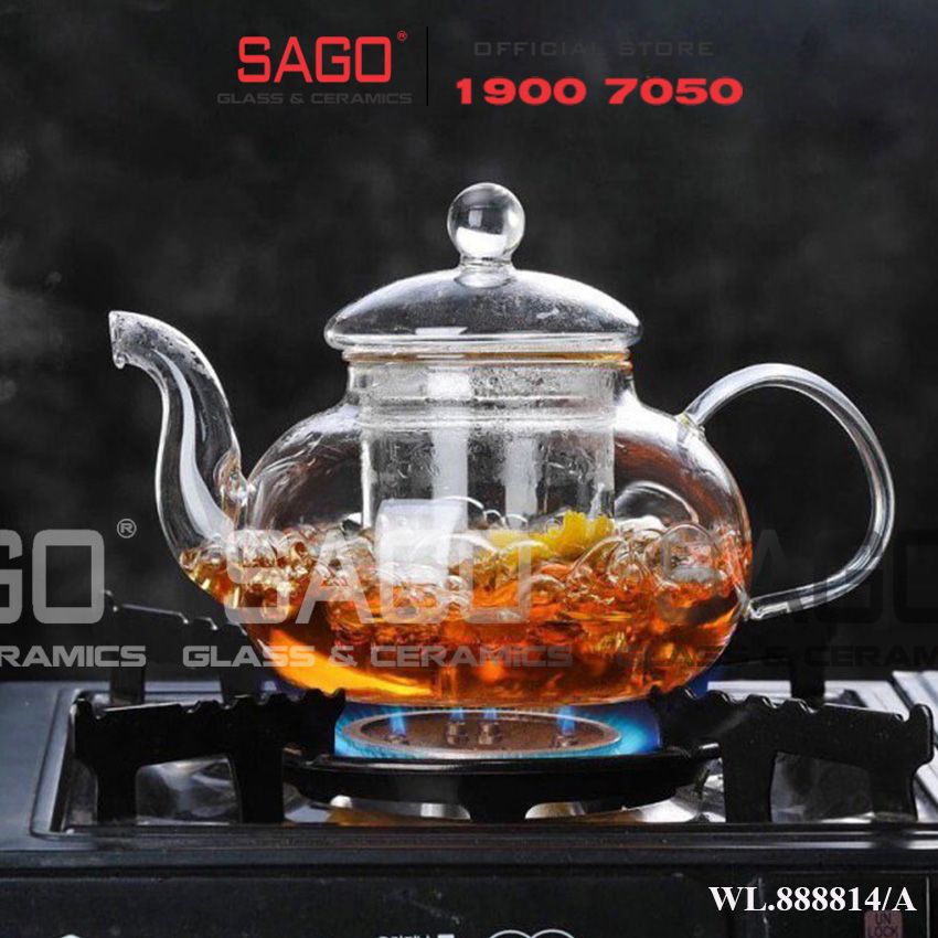 Wilmax England 888814/A - Bình Trà Thủy Tinh Wilmax Thermo Tea Pot – Gốm Sứ Thủy Tinh Sài Gòn