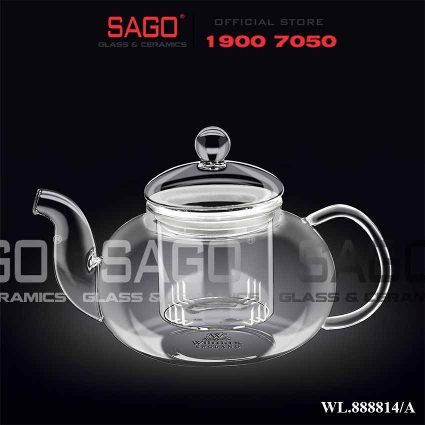 Wilmax England 888814/A - Bình Trà Thủy Tinh Wilmax Thermo Tea Pot – Gốm Sứ Thủy Tinh Sài Gòn