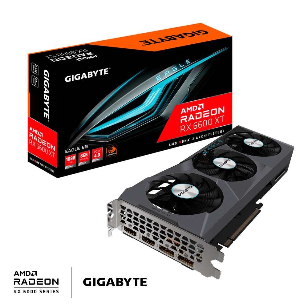 VGA GIGABYTE Radeon™ RX 6600 XT EAGLE 8G6