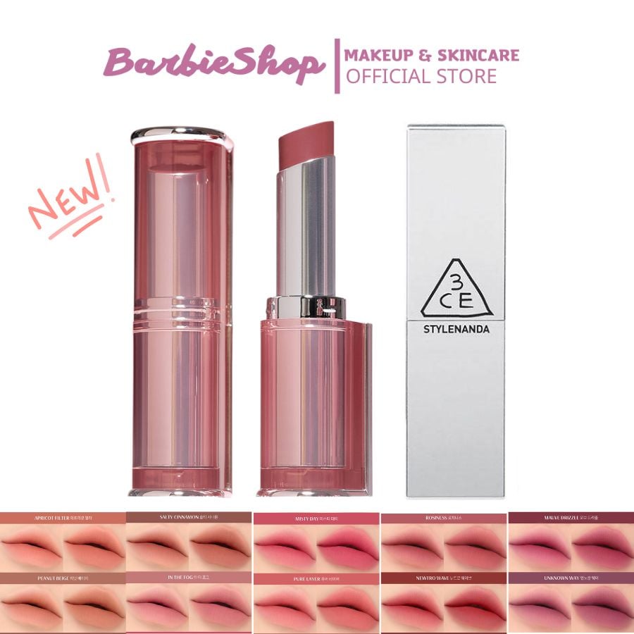 [Mẫu Mới] Son Thỏi 3CE Blur Matte Lipstick - Salty Cinnamon-Apricot ...