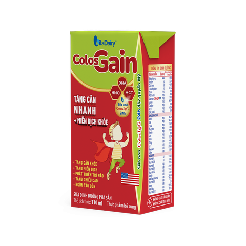 Sữa Bột Pha Sẵn Colos DHA+ 110ml - Thùng 48 hộp – VitaDairy Official