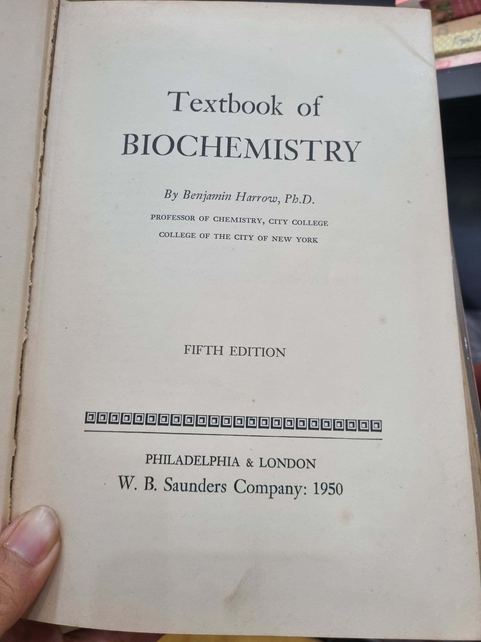 TEXTBOOK OF BIOCHEMISTRY (5TH EDITION) - BENJAMIN HARROW, PH.D – Momo ...