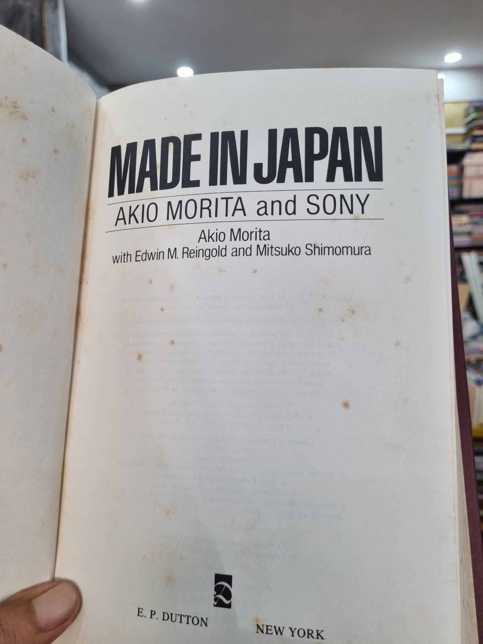 MADE IN JAPAN - Akio Morita – Momo Bookstore