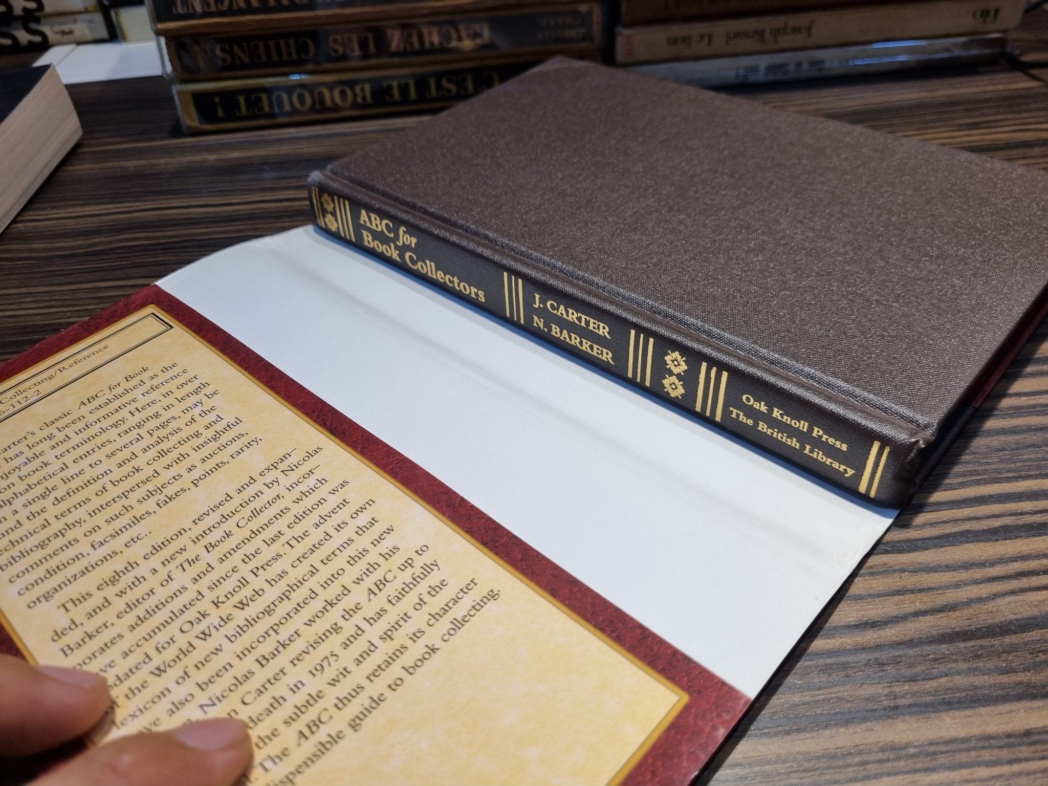 ABC FOR BOOK COLLECTORS (8th Edition) - John Carter & Nicholas Barker ...