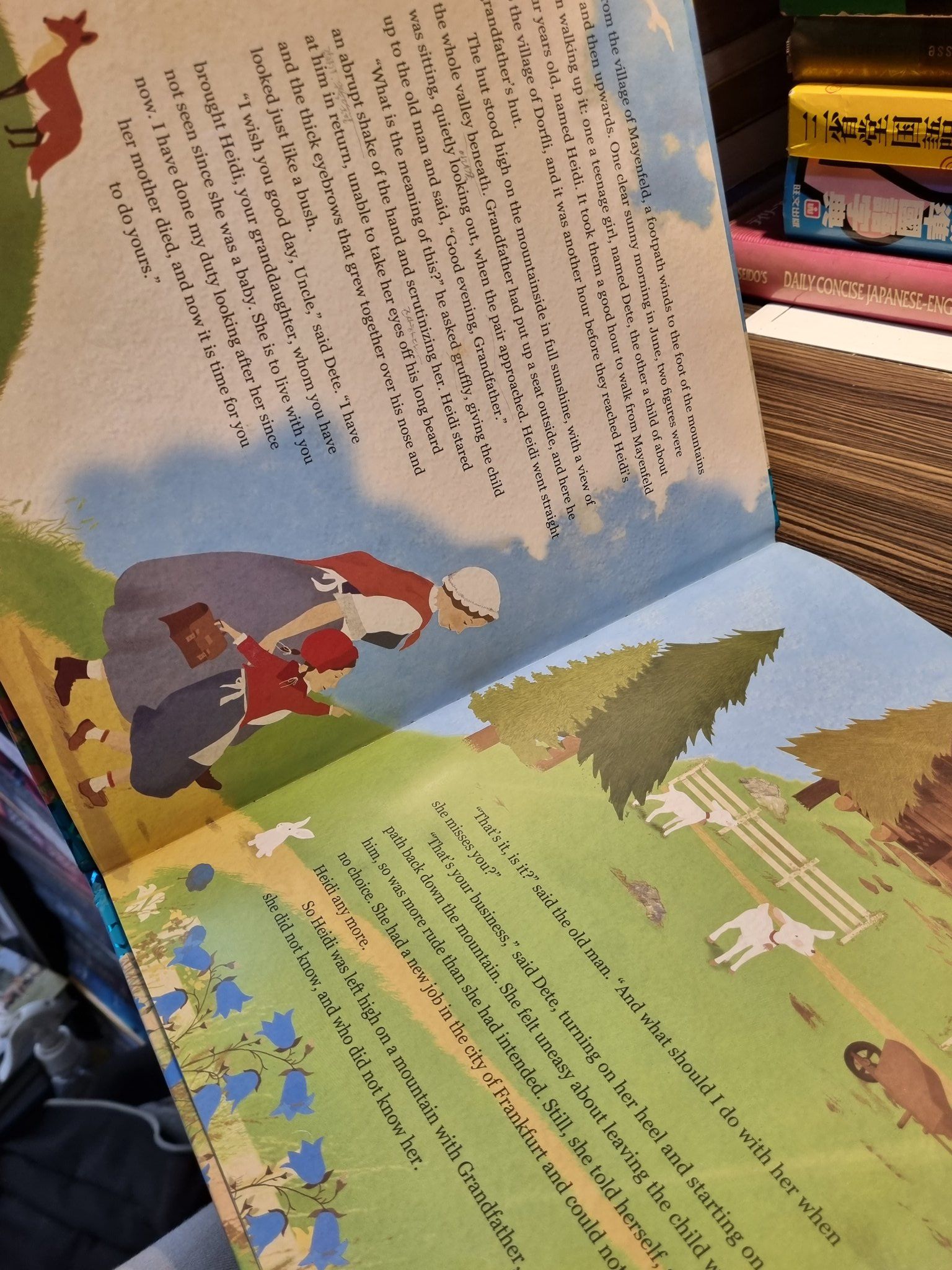 HEIDI : Based on the original story by Johanna Spyri | Illustrated by ...