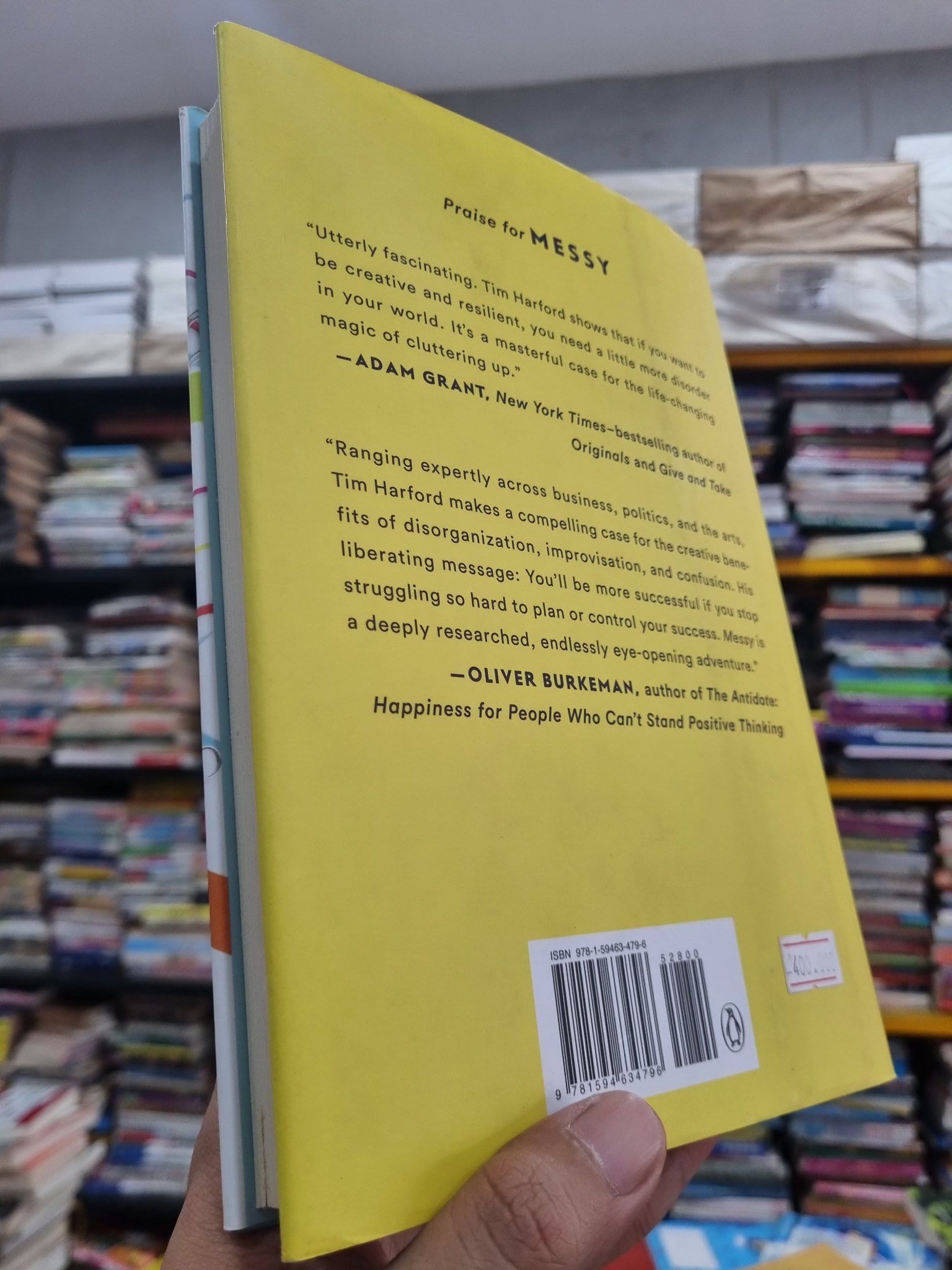MESSY : THE POWER OF DISORDER TO TRANSFORM OUR LIVES - Tim Harford ...