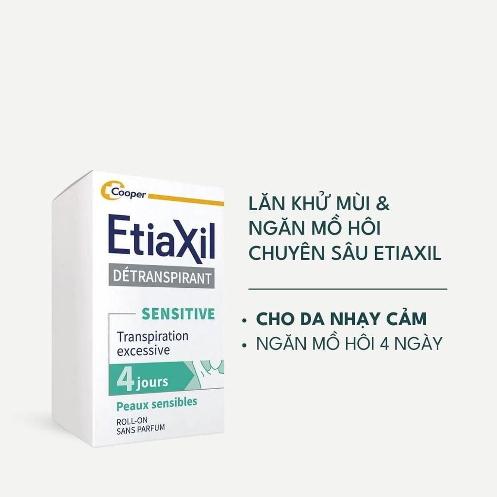Lăn khử mùi đặc trị dành cho da nhạy cảm Etiaxil detranspirant peaux ...
