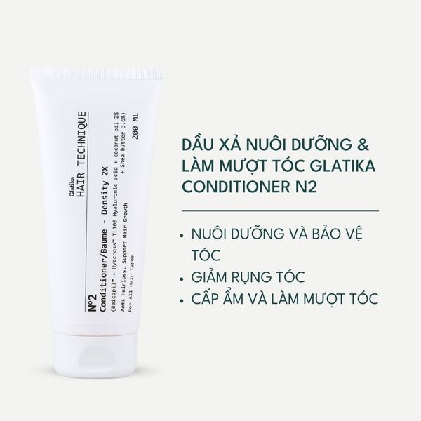 Dầu xả giảm rụng, kích thích mọc tóc Glatika N2 conditionerDầu xả giảm ...