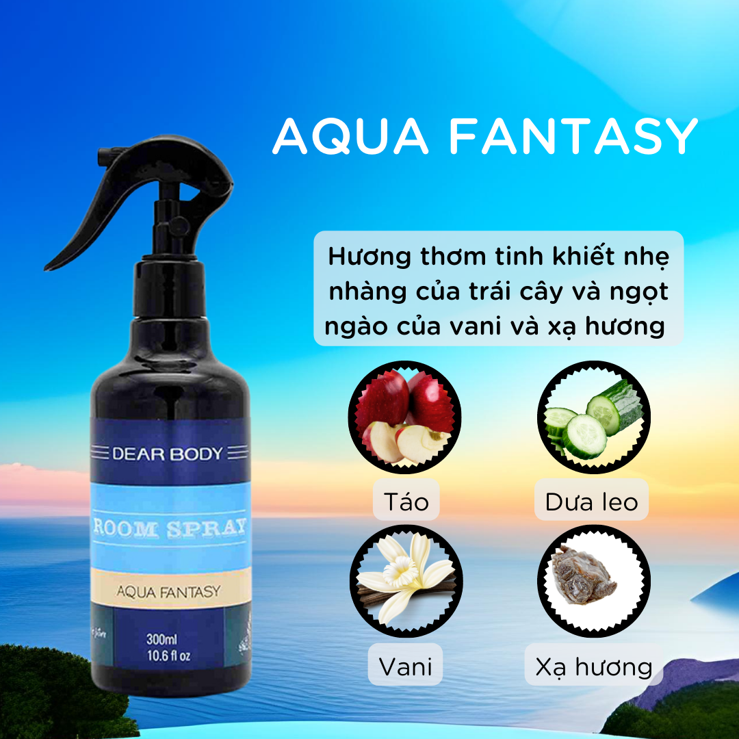 Aqua Fantasy DEAR BODY Room Spray 300ml – DEAR BODY VIETNAM