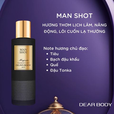 Man Shot DEAR BODY Majestic Fragrance Mist 270ml – DEAR BODY VIETNAM