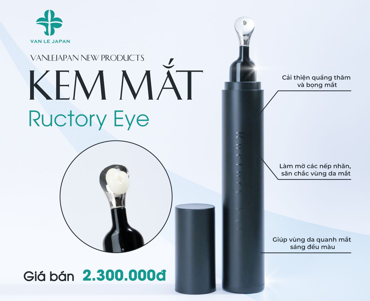 Kem Mắt Ructory Eye – Vân Lê Japan