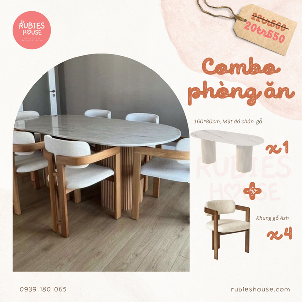 COMBO O LEGS- Combo phòng ăn Rubies House