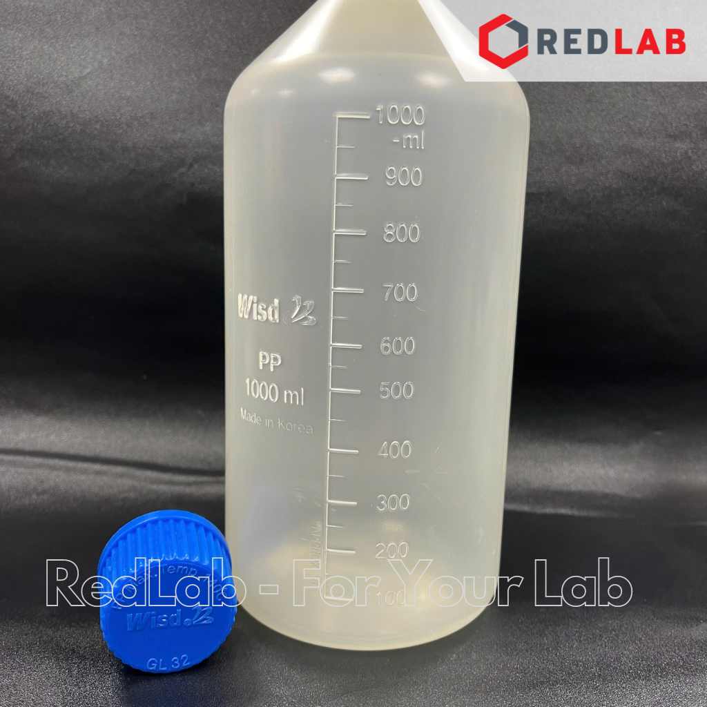 Chai nhựa PP trắng miệng hẹp WISD 100 250 500 1000 2000 ml - nắp vặn - RedLAB Online-store