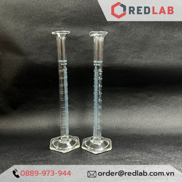 Ống đong thuỷ tinh PYREX Class A 10 25 50 100 250 ml, Borosilicate - RedLAB Online-store