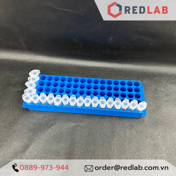 Giá đựng ống ly tâm eppendorf 1.5ml / 2ml, 80 vị trí hãng Biologix - RedLAB Online-store