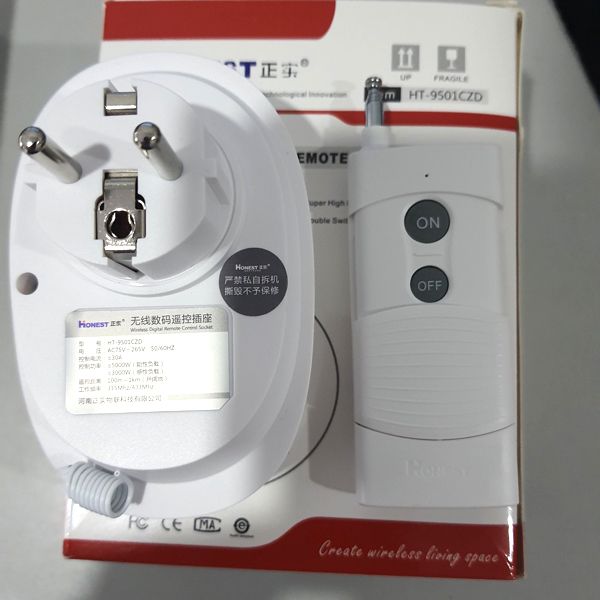 Ổ cắm điều khiển từ xa Honest HT-9501 AC220V 30A – Điện Máy Linh Chi