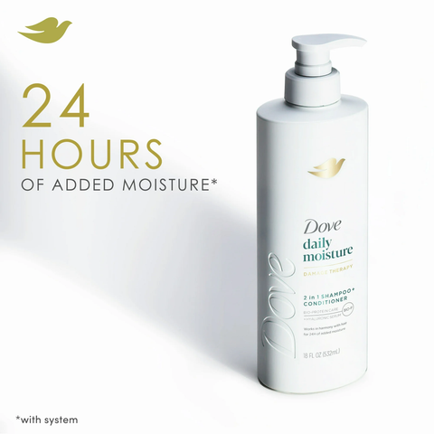 Dầu gội và xả siêu dưỡng ẩm Dove Damage Therapy 2-in-1 532 mL [Mỹ ...