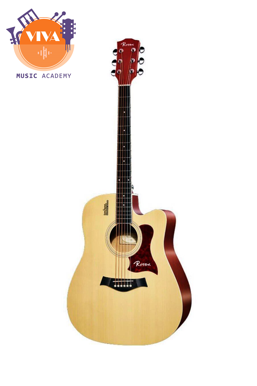 Guitar acoustic Rosen R135 trắng – vivamusicacademy