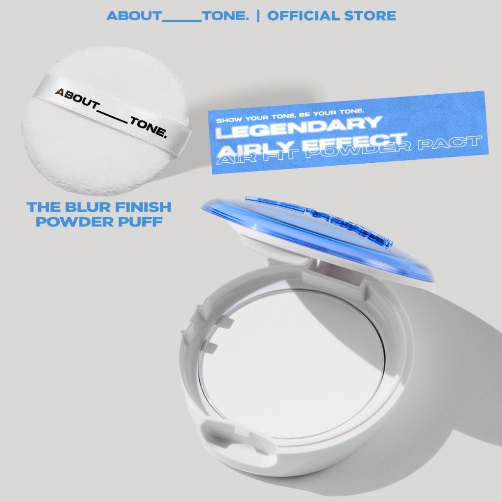 Phấn phủ dạng nén About Tone Air Fit Powder Pact 8g trong suốt, mịn mà ...