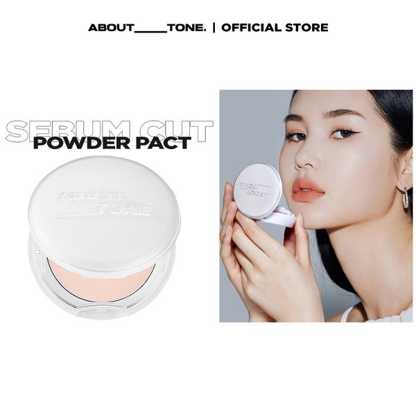 Phấn phủ dạng nén About Tone Sebum Cut Powder Pact 8g kiềm dầu, ráo mị ...