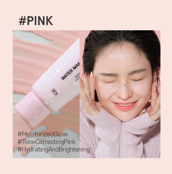 3CE WATER MAKEUP BASE #PINK – C-STOREVN